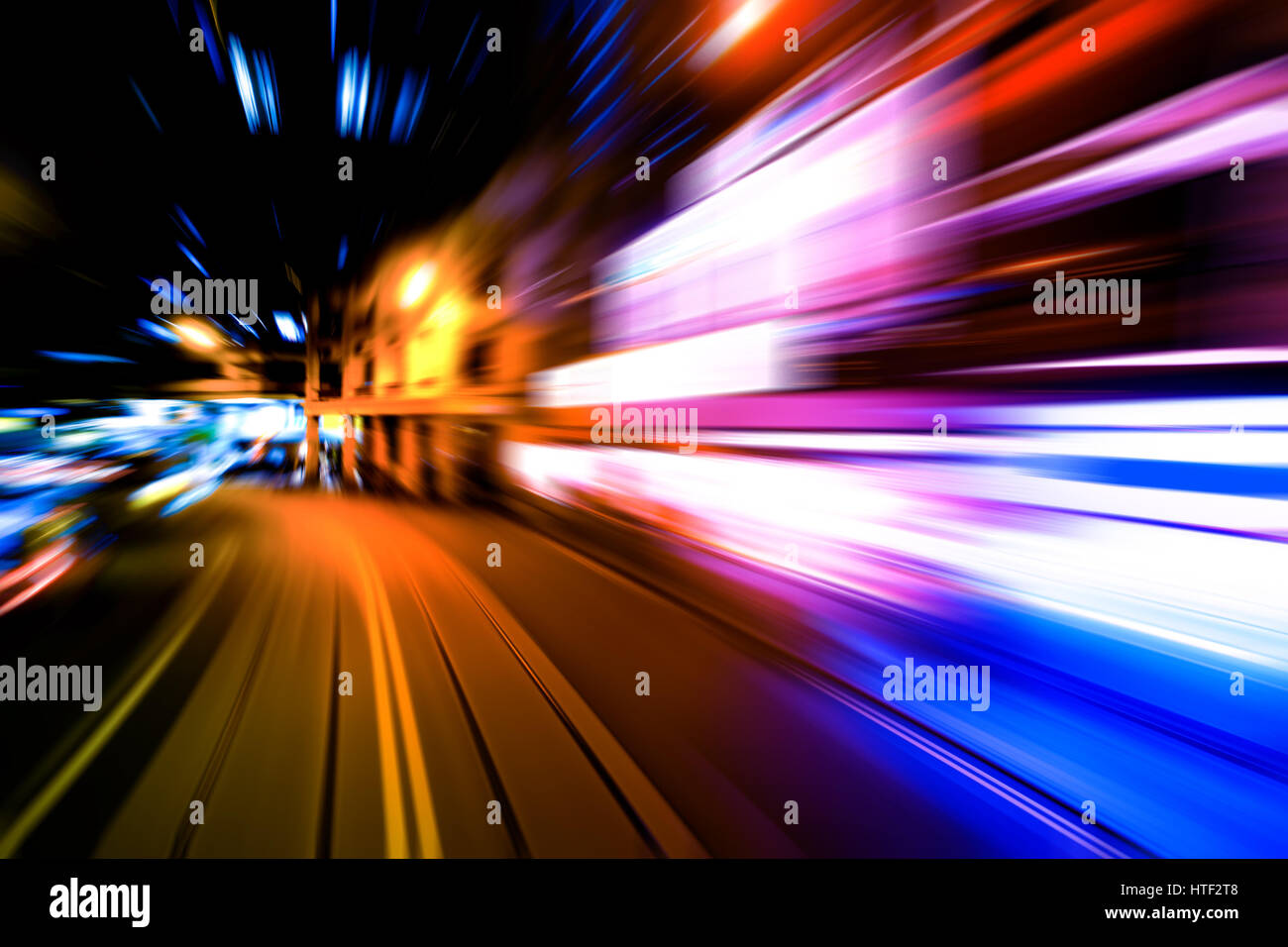 moving traffic light trails at night Stock Photo - Alamy