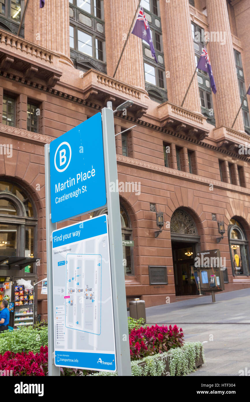 Bus stop sign australia hi-res stock photography and images - Alamy
