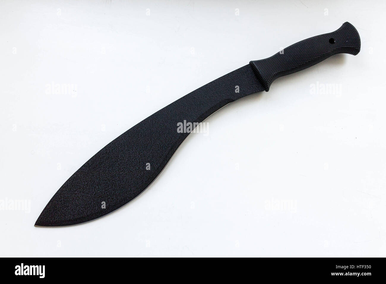 Machete. Diagonal position. Knife for cleaning of road from plants ...
