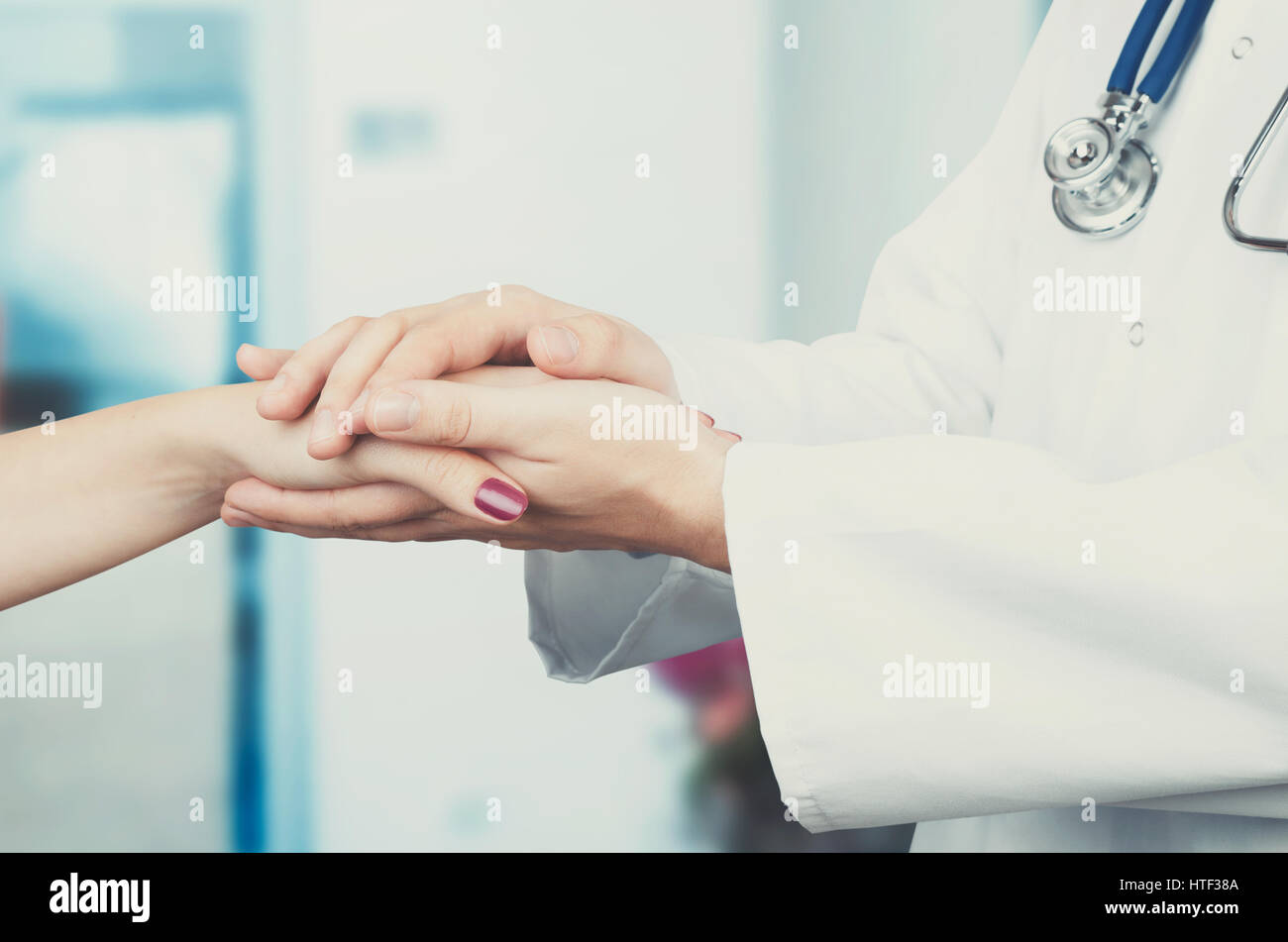 Doctor holding patient hand close up. doctor patient hand health care ...