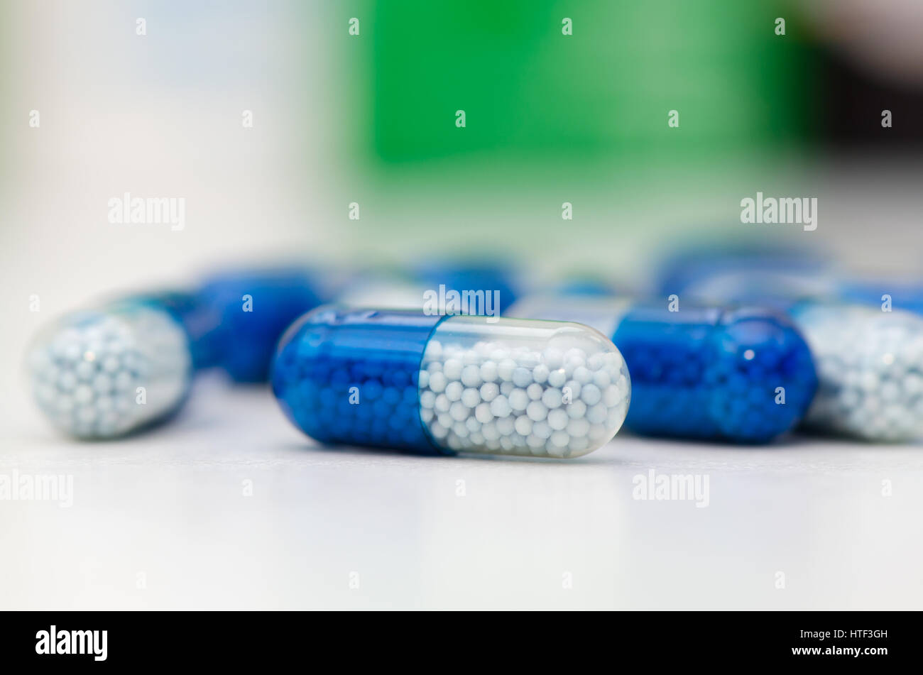 Lot of pills capsules close up. pill medicine capsule health care macro ...