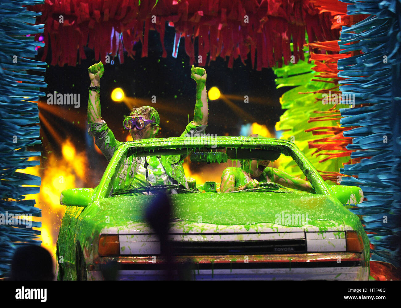 INGLEWOOD, CA - MARCH 28: 'The First Ever Slime Car Wash' on the 28th ...