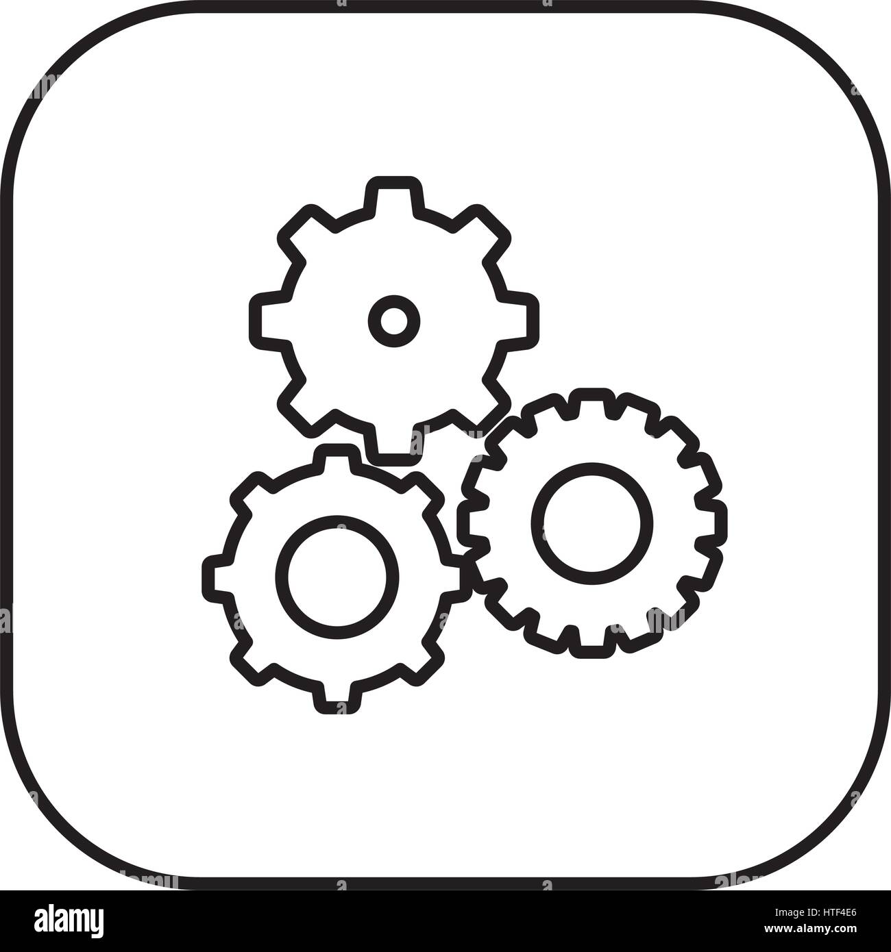 figure symbol gears icon Stock Vector Image & Art - Alamy