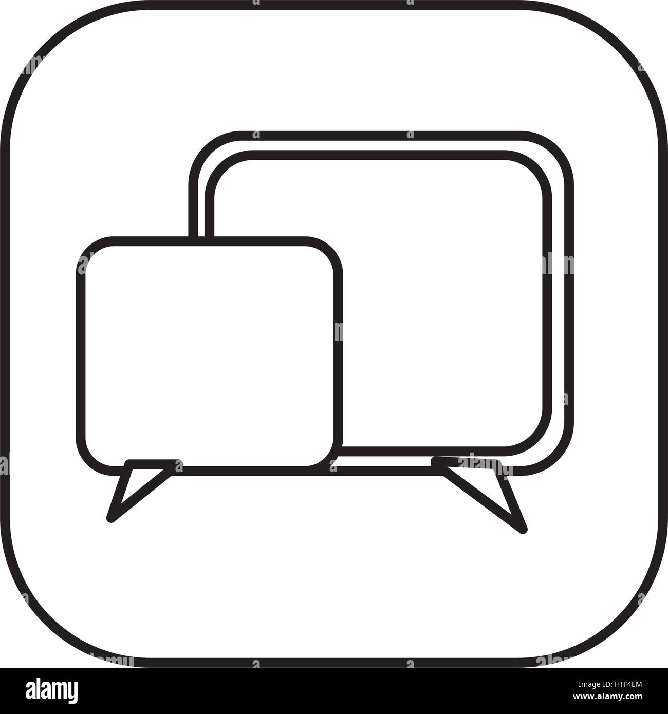 figure symbol square chat bubbles icon Stock Vector Image & Art - Alamy