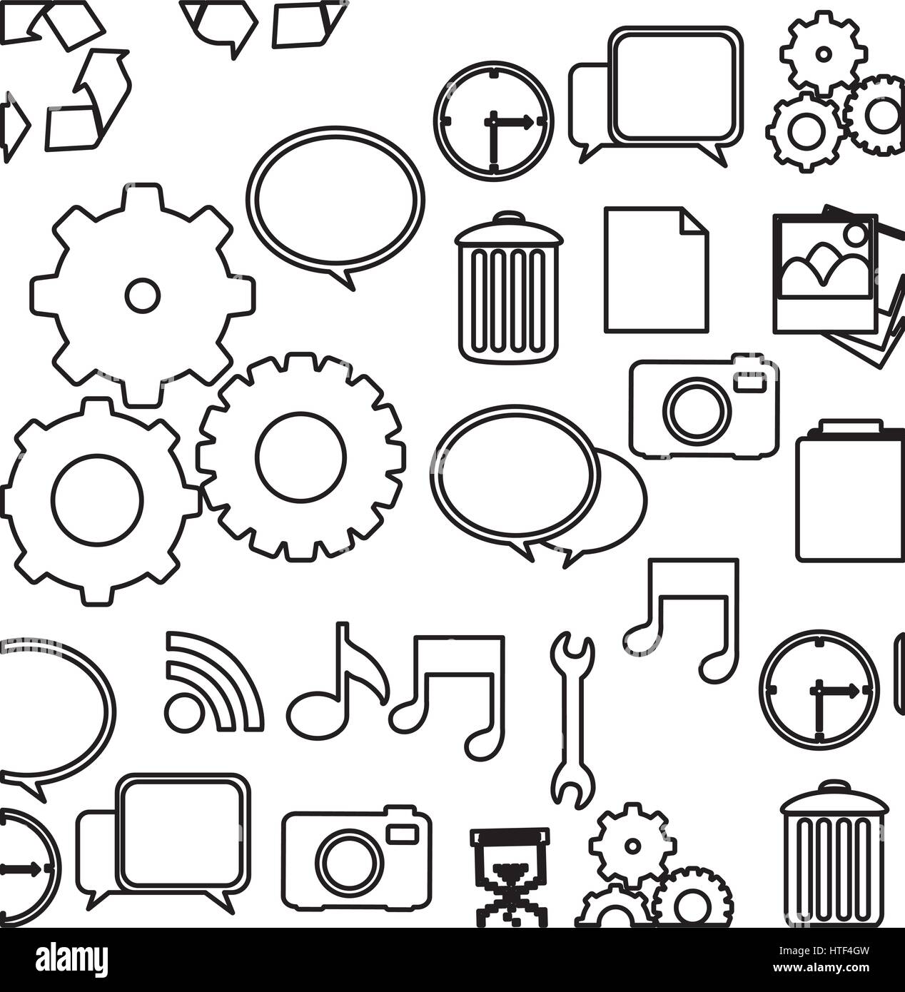 figure technology icons background Stock Vector Image & Art - Alamy