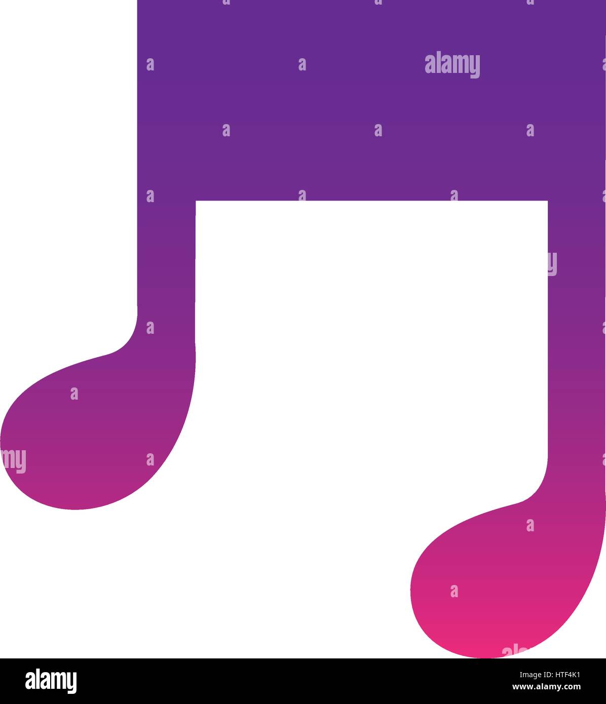 Purple Music Note Clipart