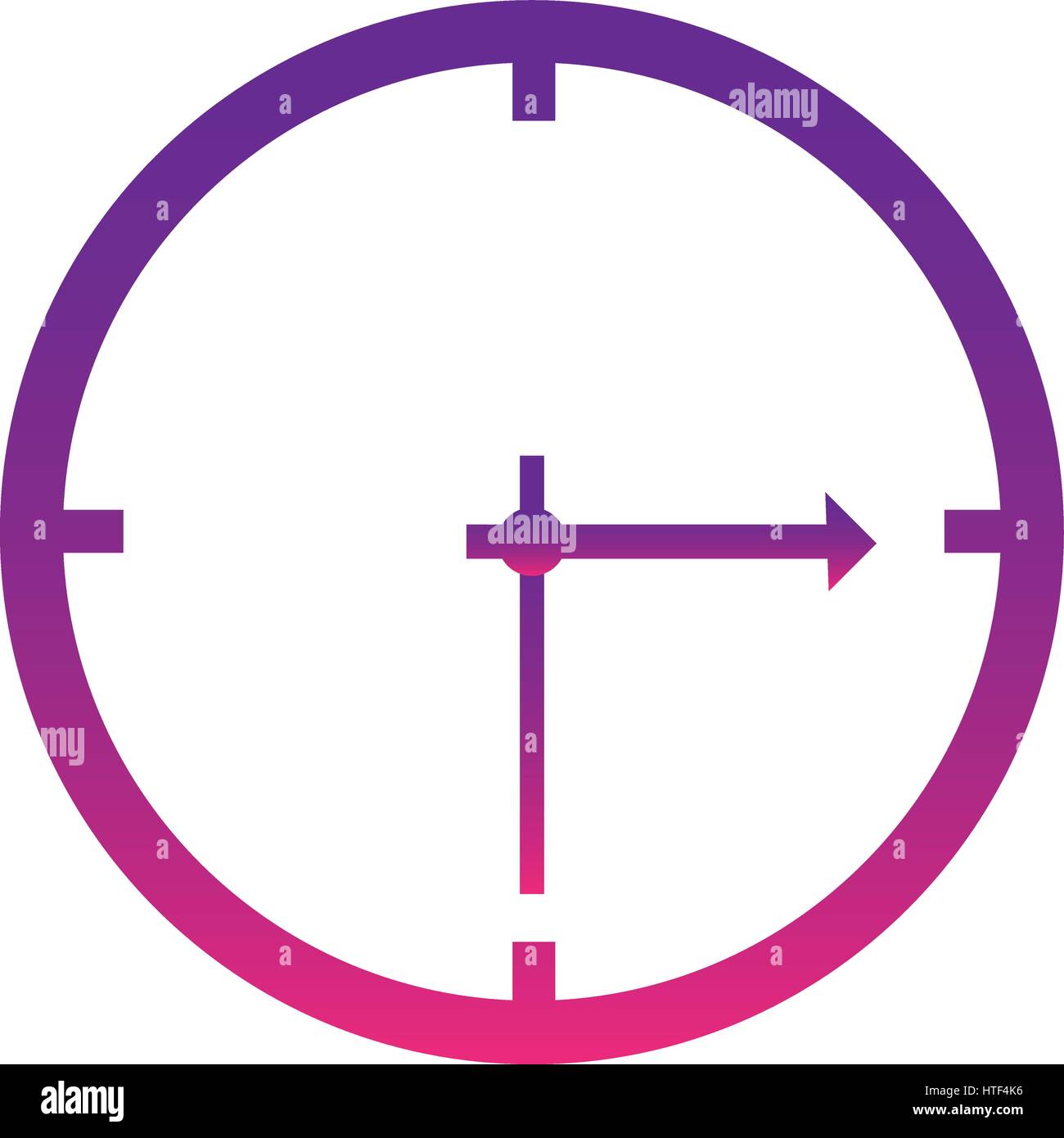 Purple wall clock icon hi-res stock photography and images - Alamy