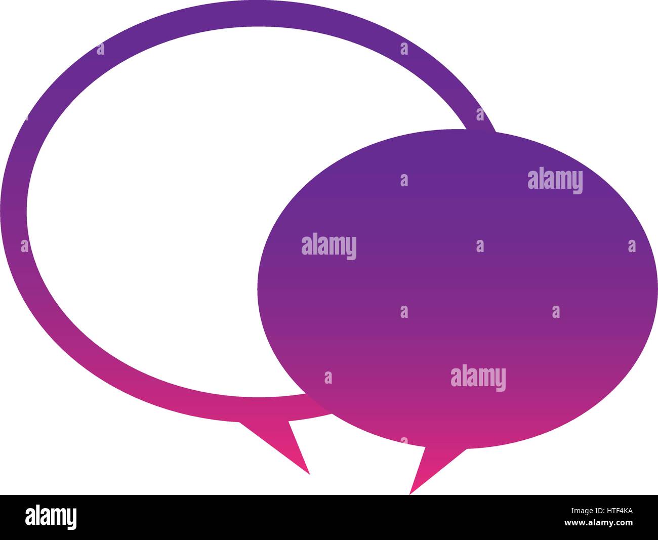 Purple round chat bubble icon hi-res stock photography and images - Alamy