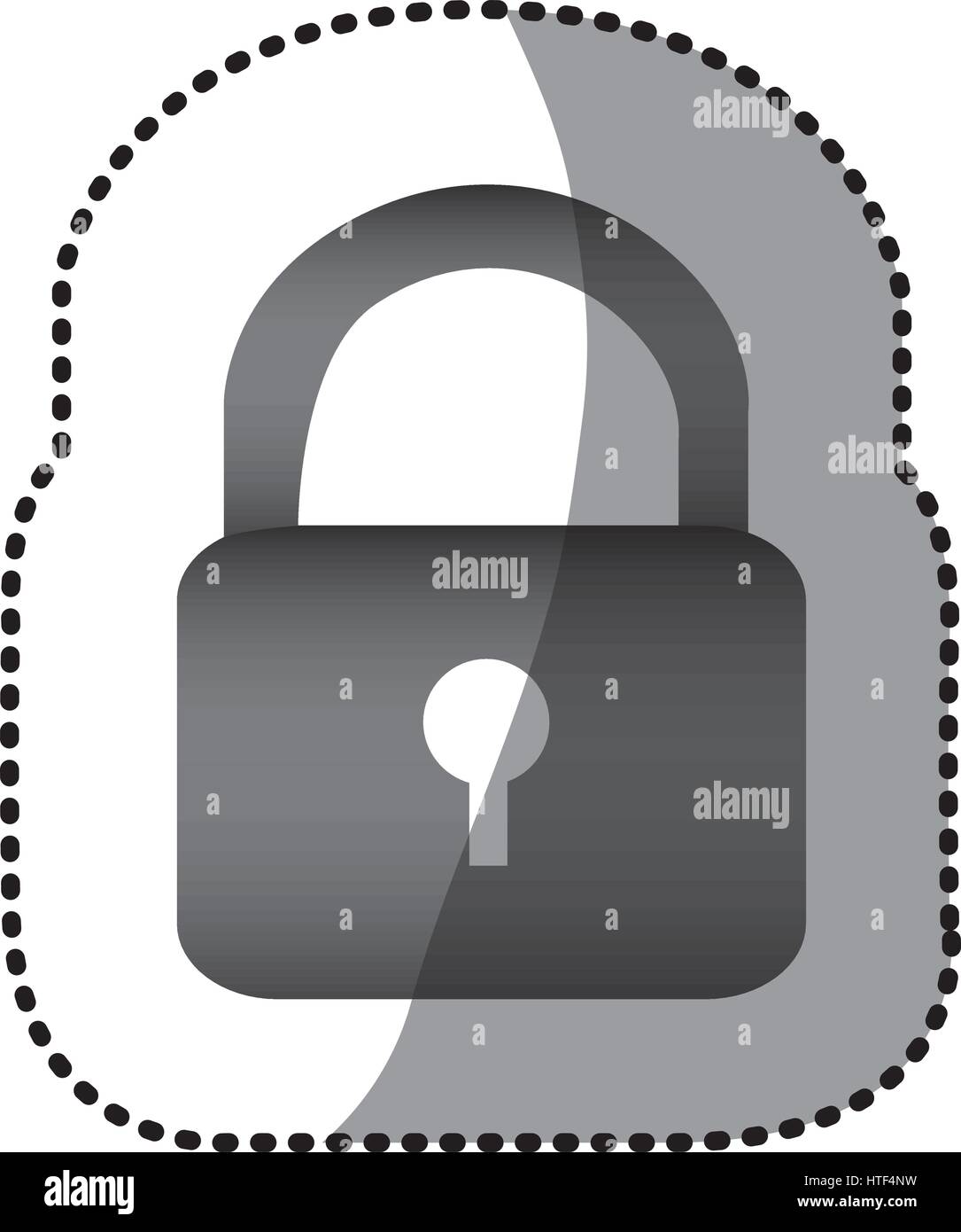 grayscale lock close icon Stock Vector Image & Art - Alamy