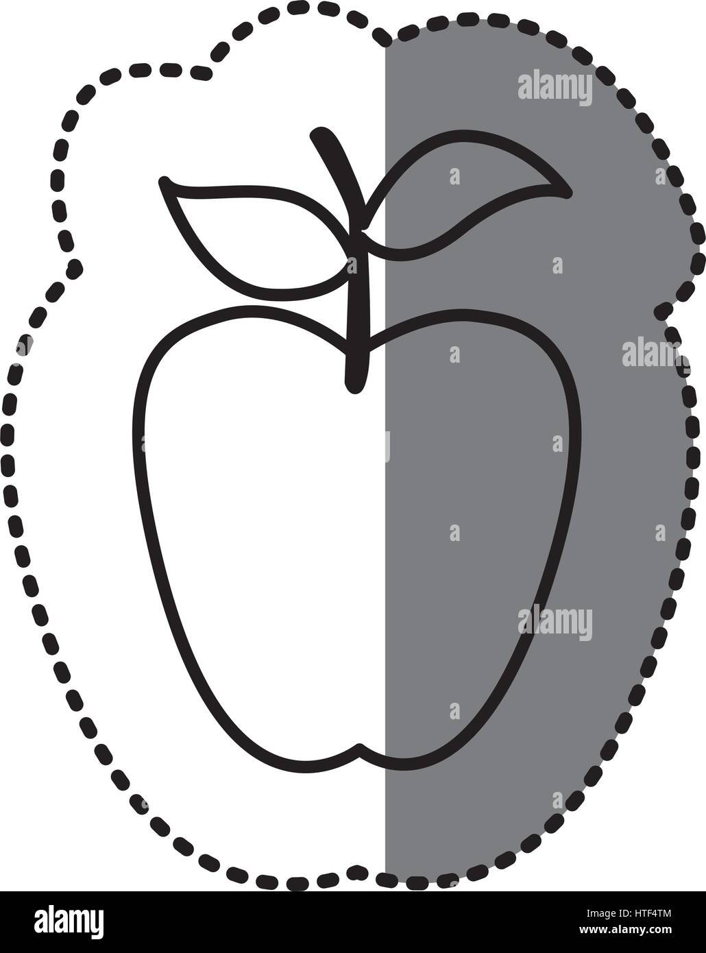 figure long apple fruit icon Stock Vector Image & Art - Alamy