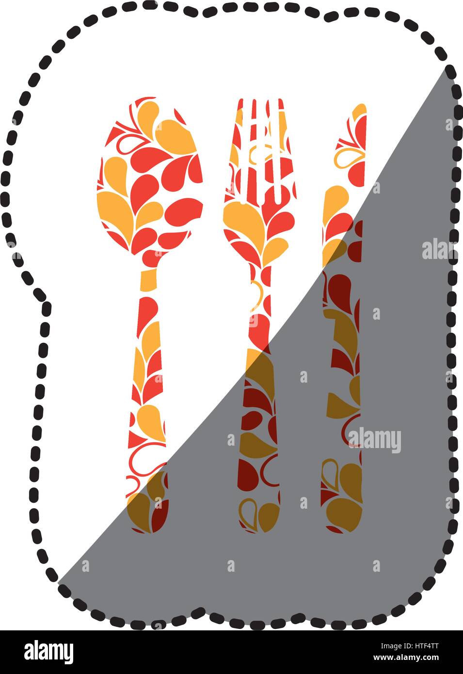 color cutlery tools icon Stock Vector Image & Art - Alamy