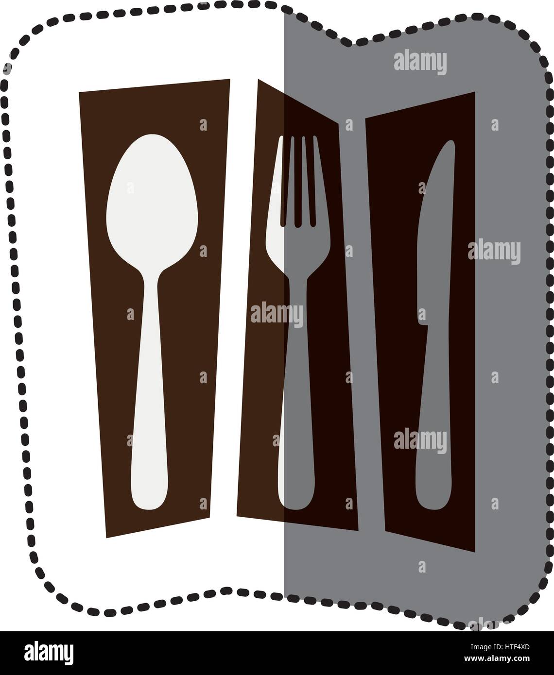 Print cutlery tools icon hi-res stock photography and images - Alamy