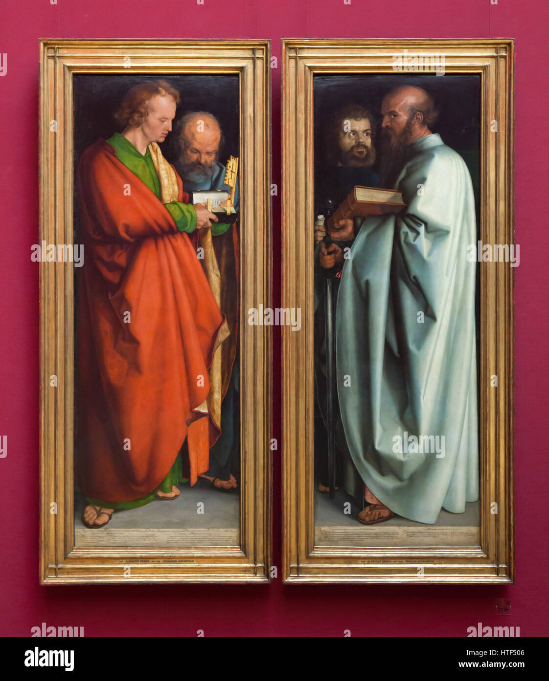The Four Apostles (1526) by German Renaissance painter Albrecht Durer ...