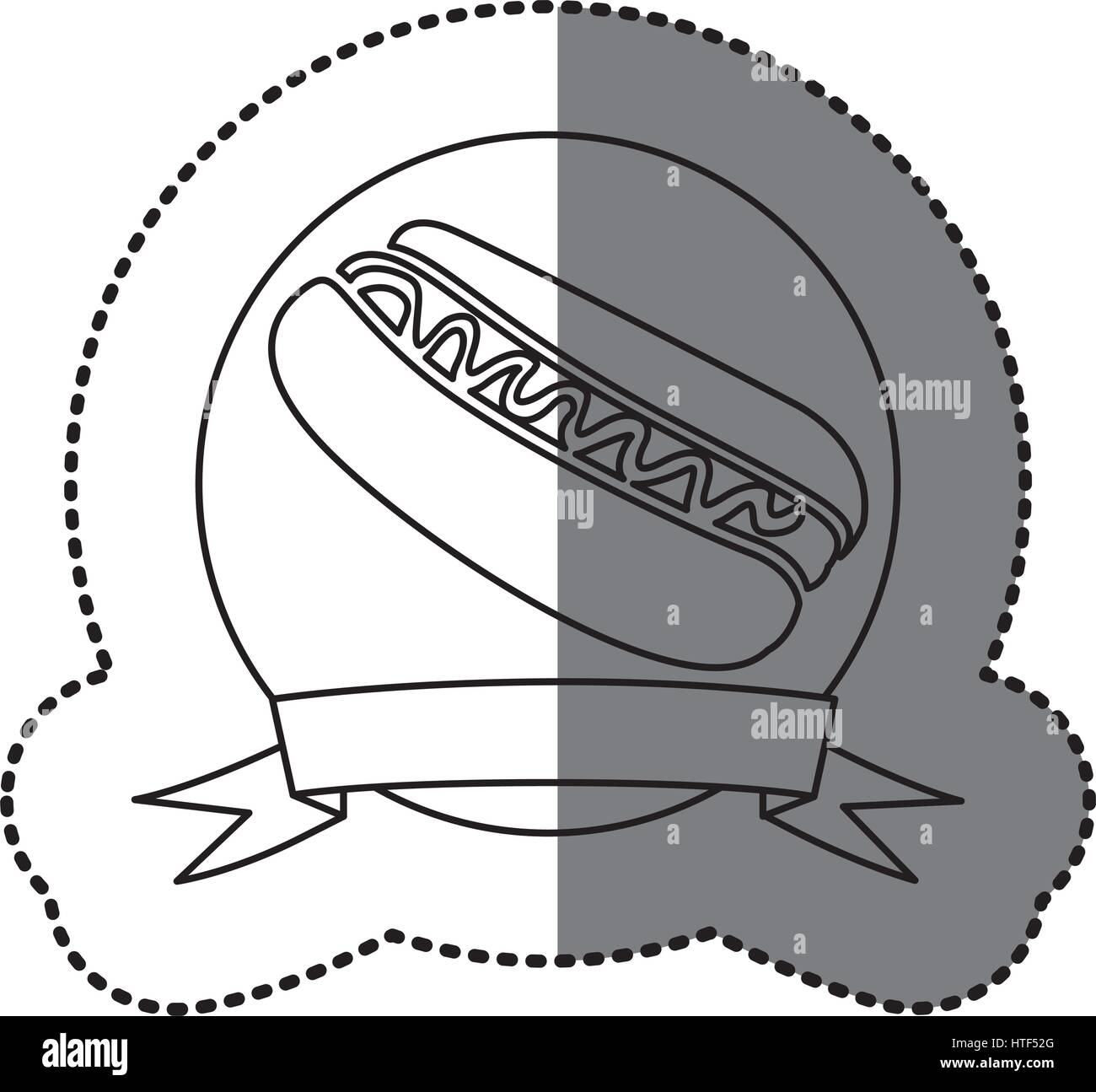 figure emblem hot dog fast food icon Stock Vector Image & Art - Alamy