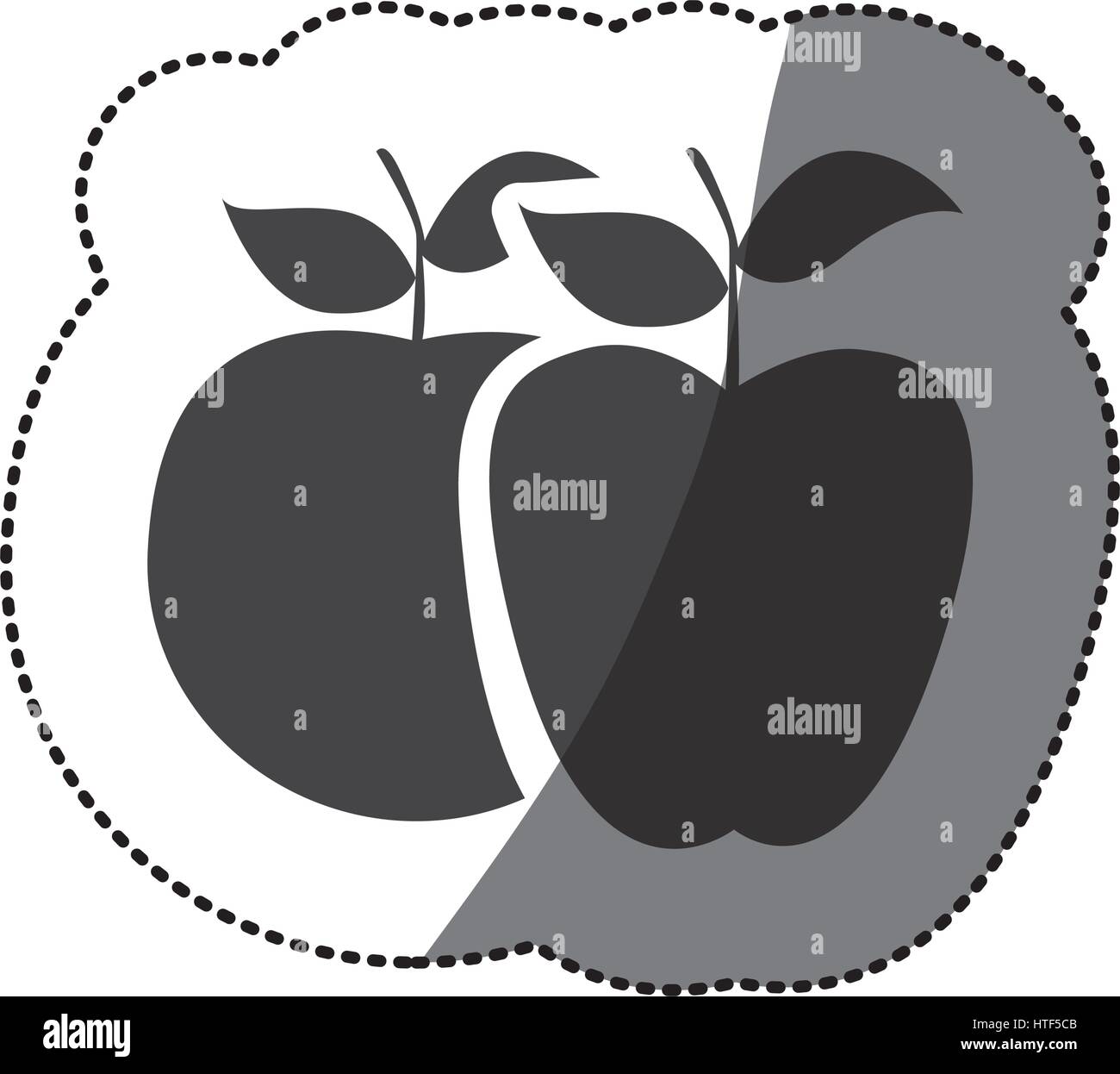 grayscale differents apples icon Stock Vector Image & Art - Alamy