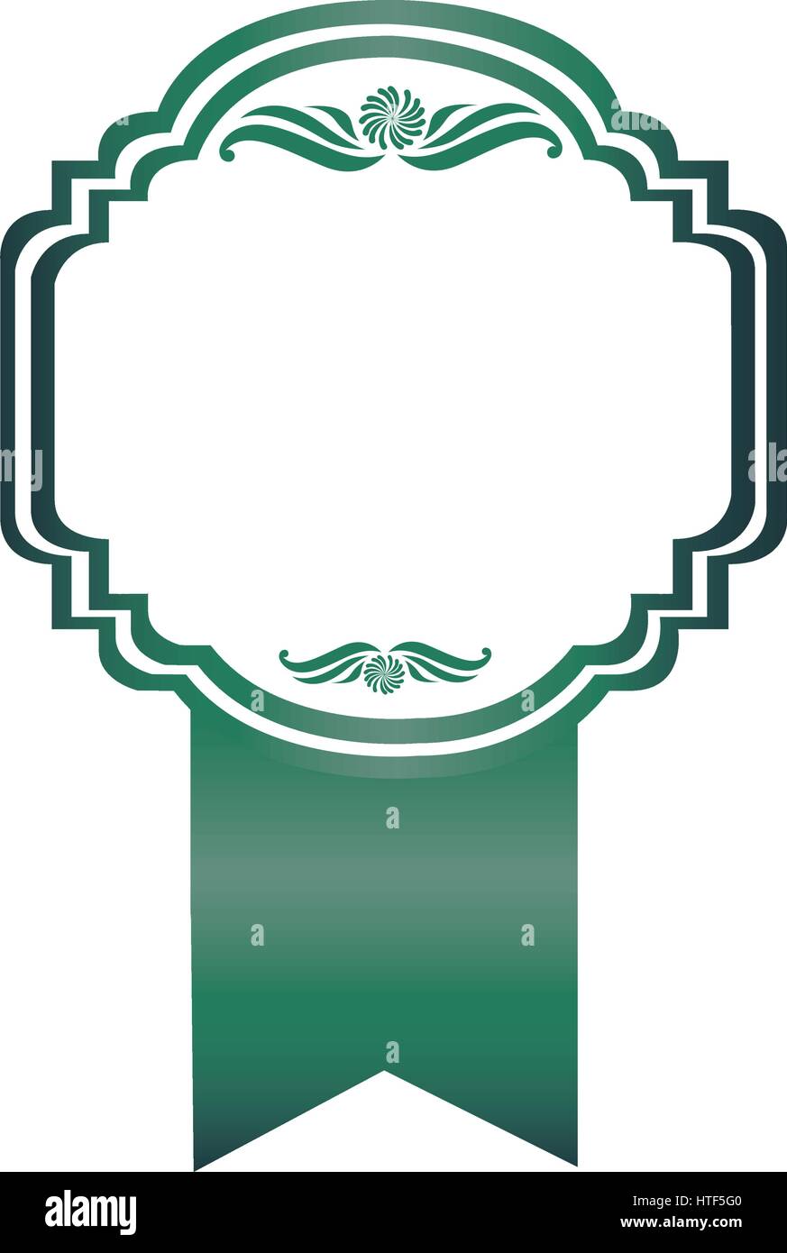 green emblem with symbols inside icon Stock Vector Image & Art - Alamy