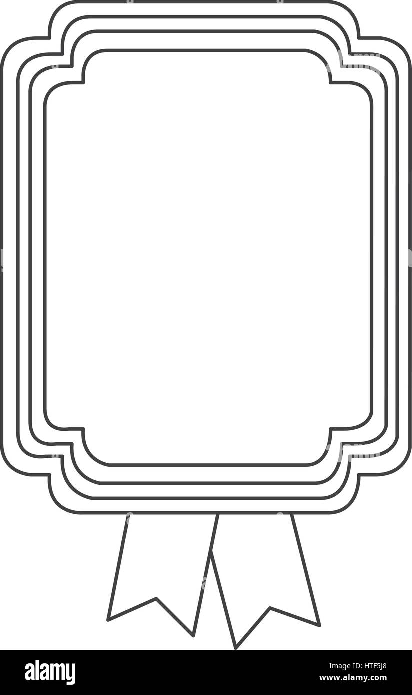 figure square emblem with ribbon icon Stock Vector Image & Art - Alamy