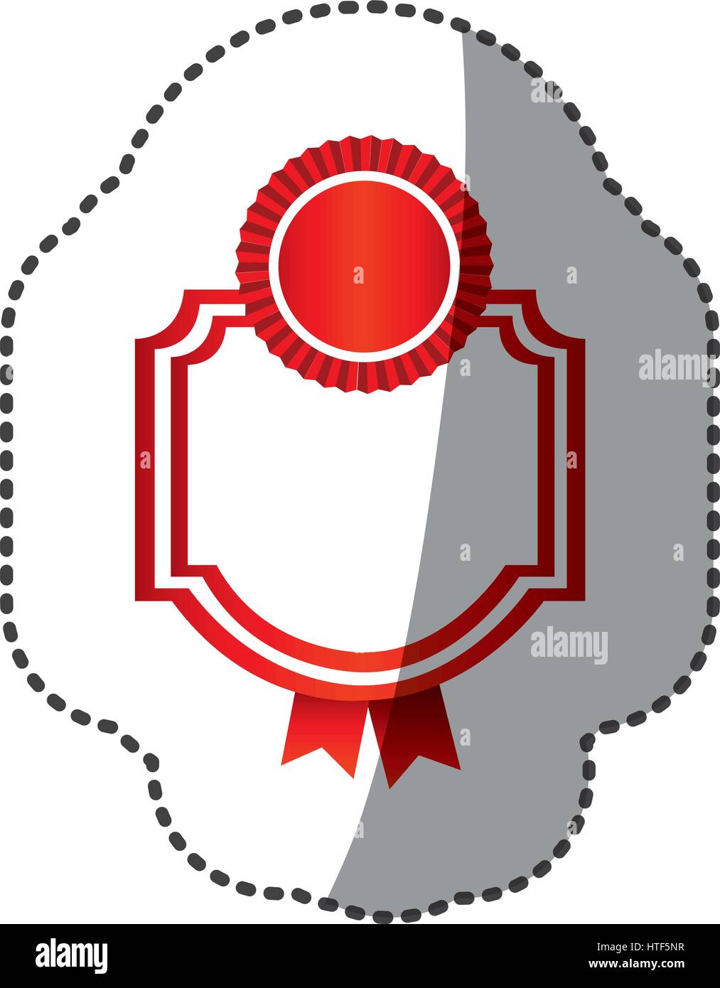 red emblem with symbols inside icon Stock Vector Image & Art - Alamy