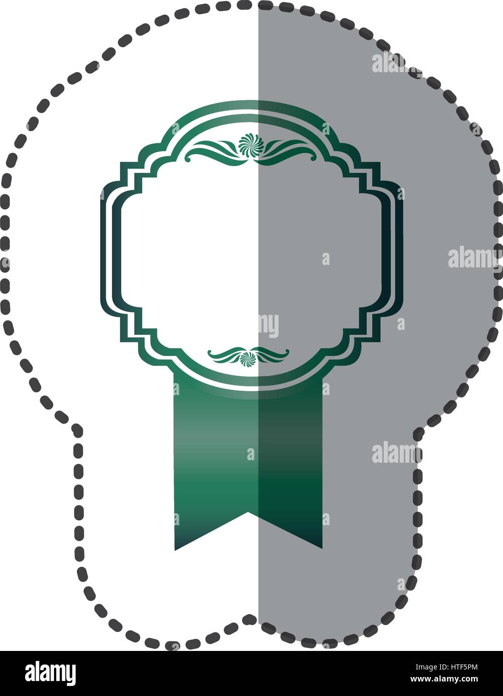 green emblem with symbols inside icon Stock Vector Image & Art - Alamy