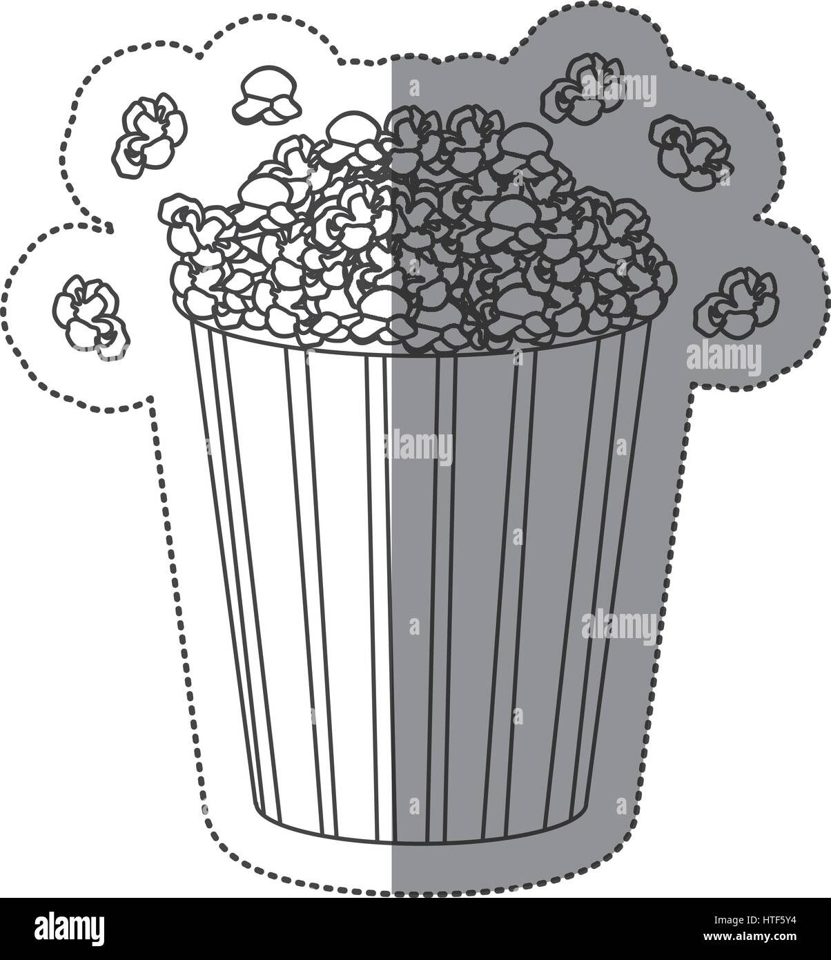 monochrome contour sticker with popcorn Stock Vector Image & Art - Alamy monochrome contour sticker with popcorn Stock Vector Image & Art - Alamy