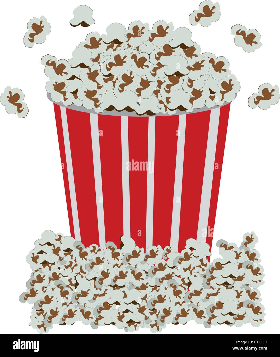 color background with popcorn container Stock Vector Image & Art - Alamy