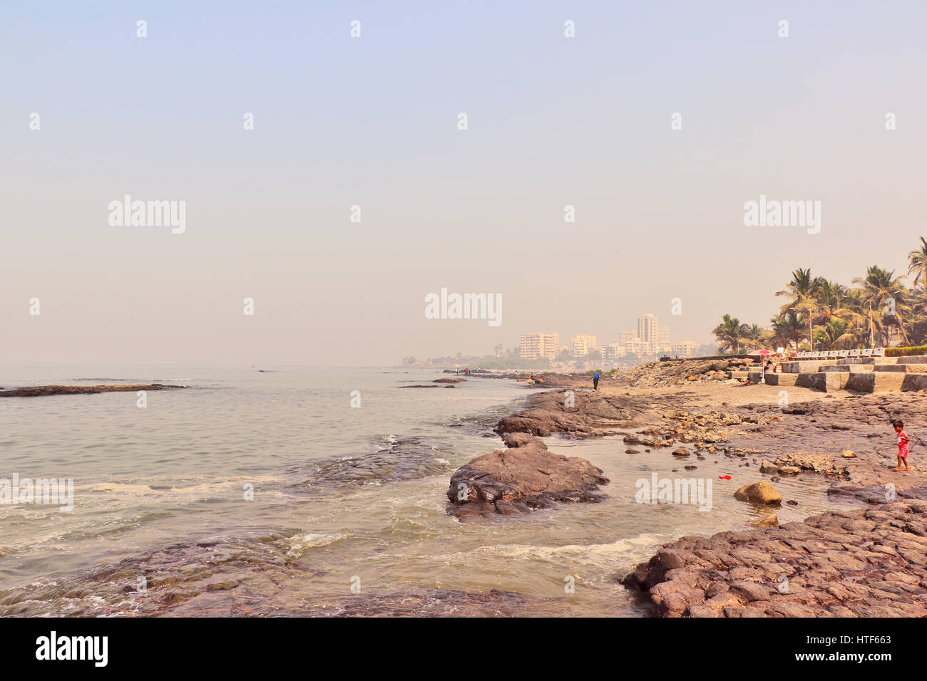 Beautiful beach in Mumbai, Maharashtra Stock Photo - Alamy