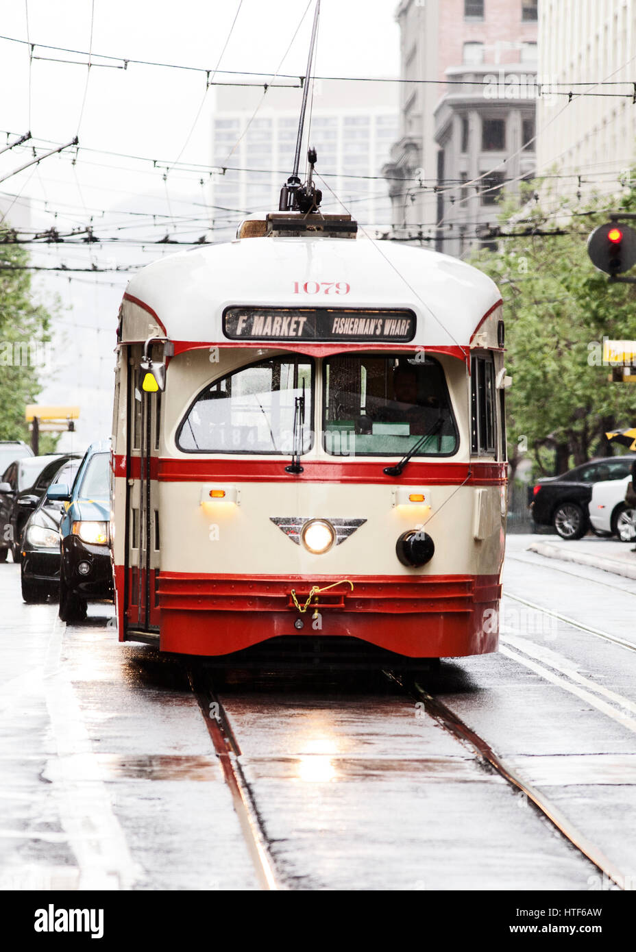 Electric trolley in San Francisco, California Stock Photo - Alamy