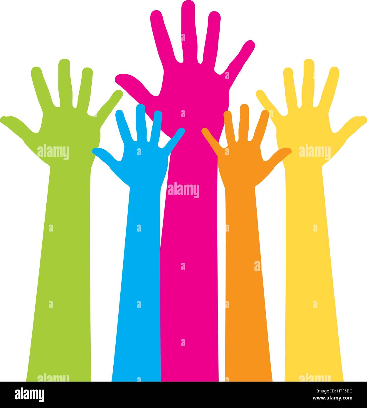 Support, arms up Stock Vector Images - Alamy