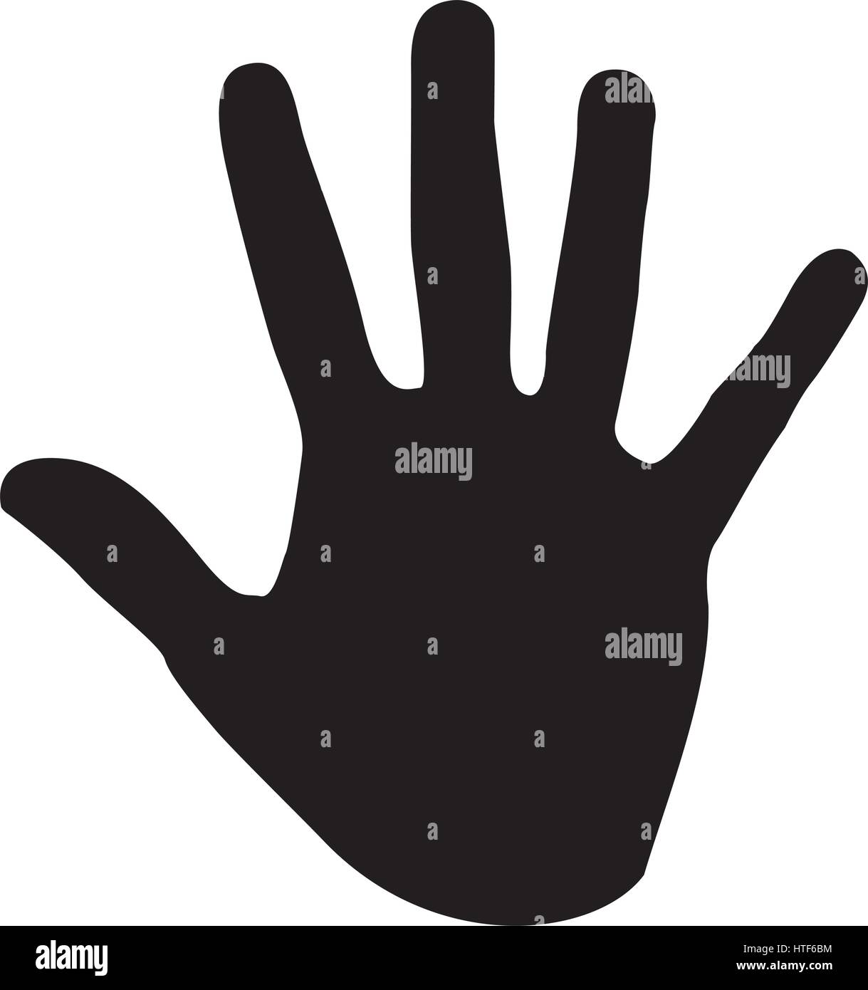 black silhouette of left hand Stock Vector Image & Art - Alamy