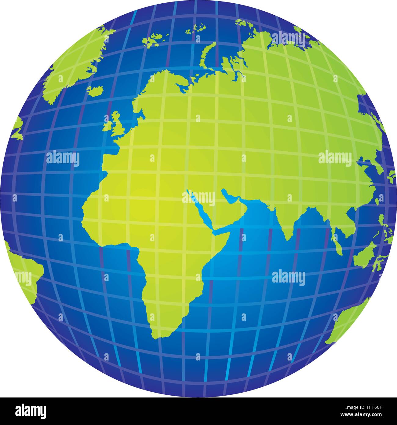 colorful silhouette with world map view from left side Stock Vector ...