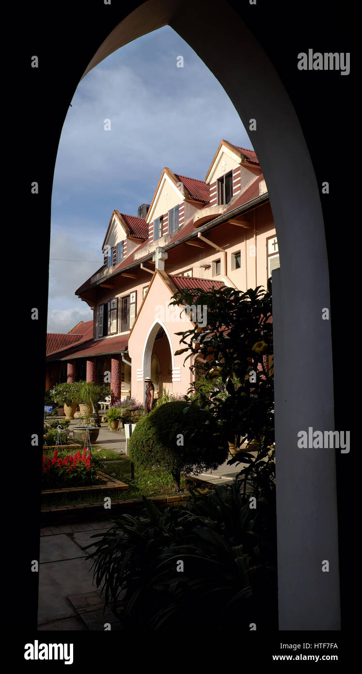 DALAT, VIET NAM, Ancient French architecture at Da Lat for Vietnam ...
