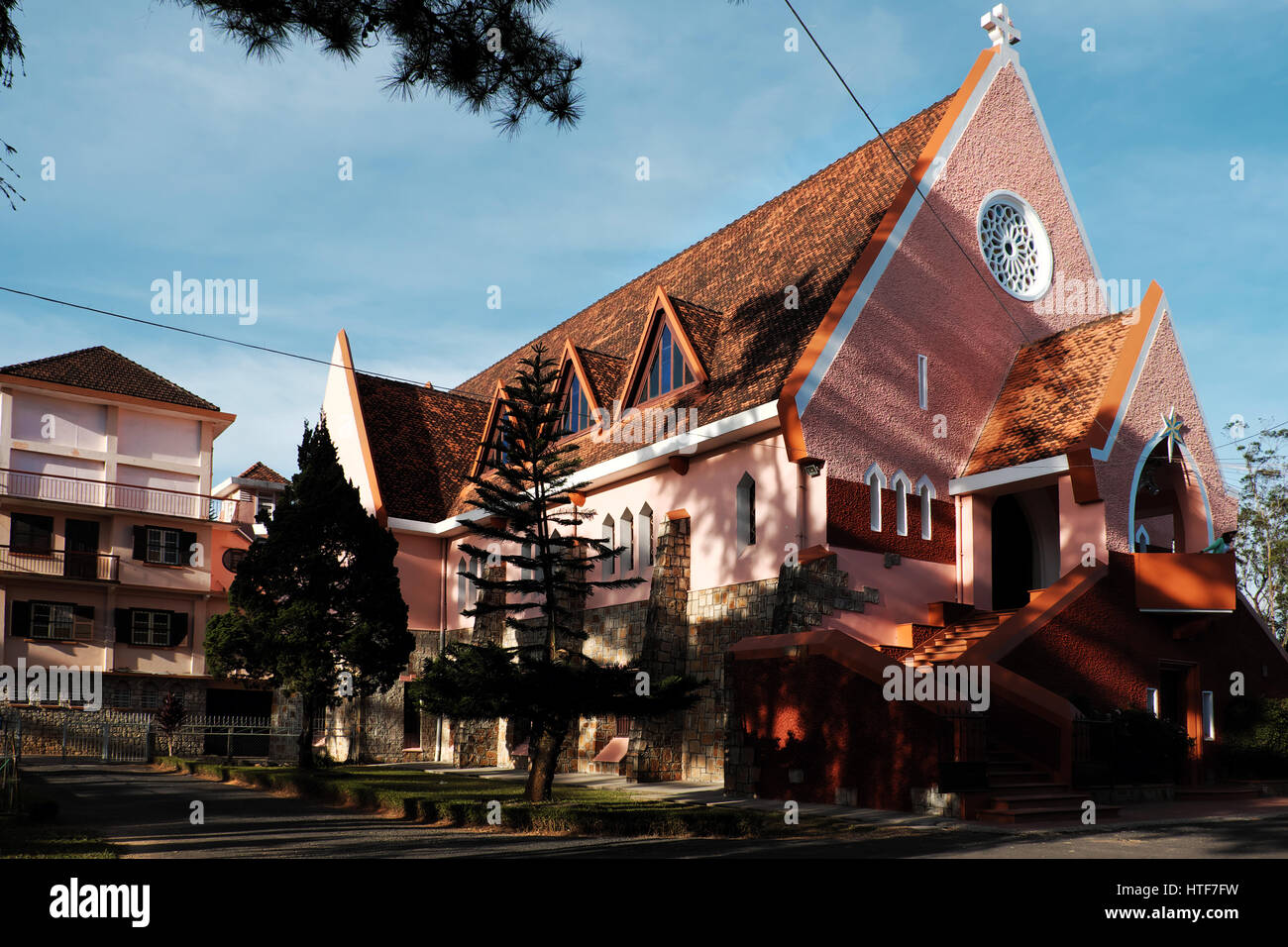 DALAT, VIET NAM, Ancient French architecture at Da Lat for Vietnam ...