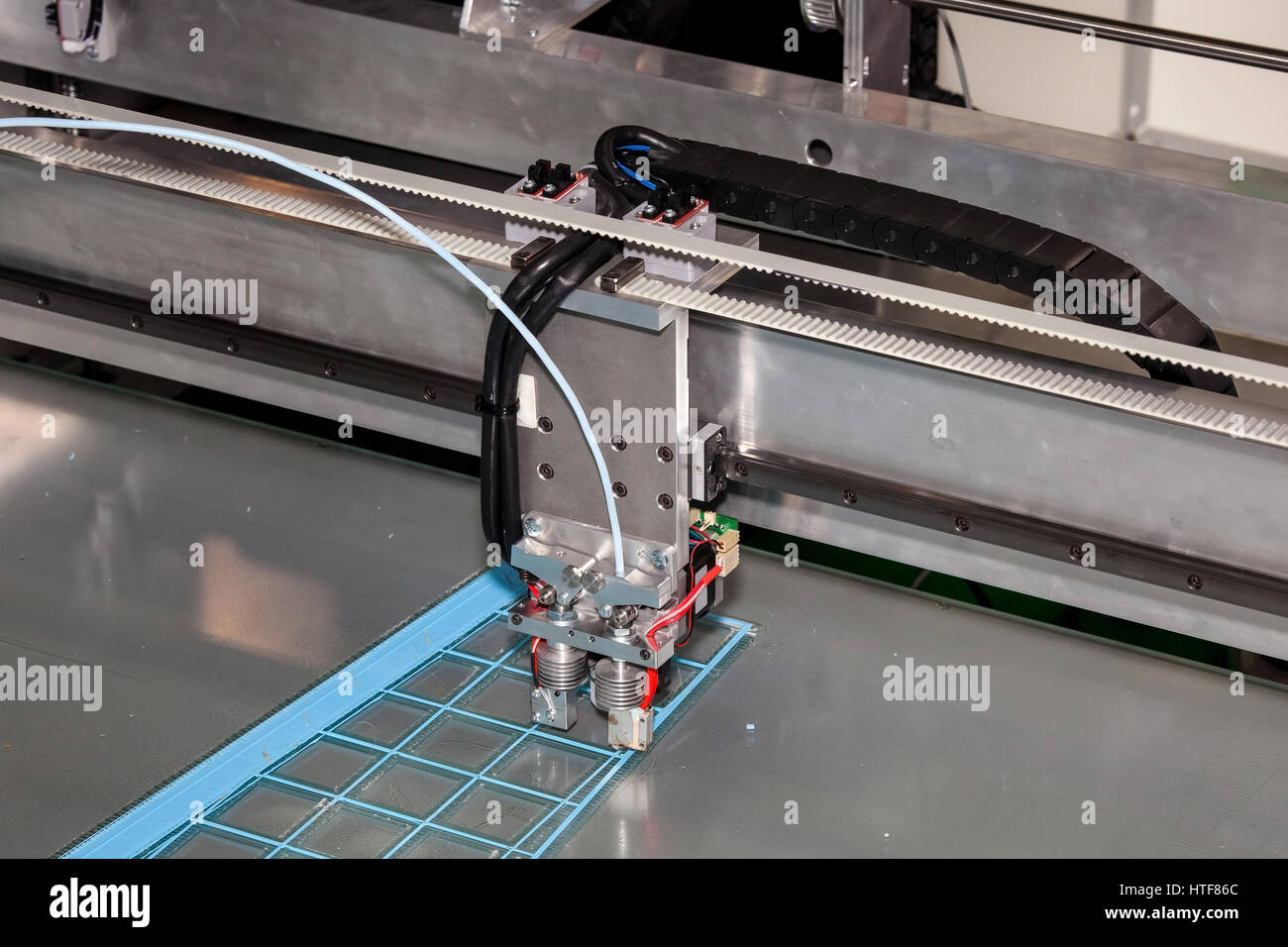 Working 3d printer close up of process Stock Photo - Alamy