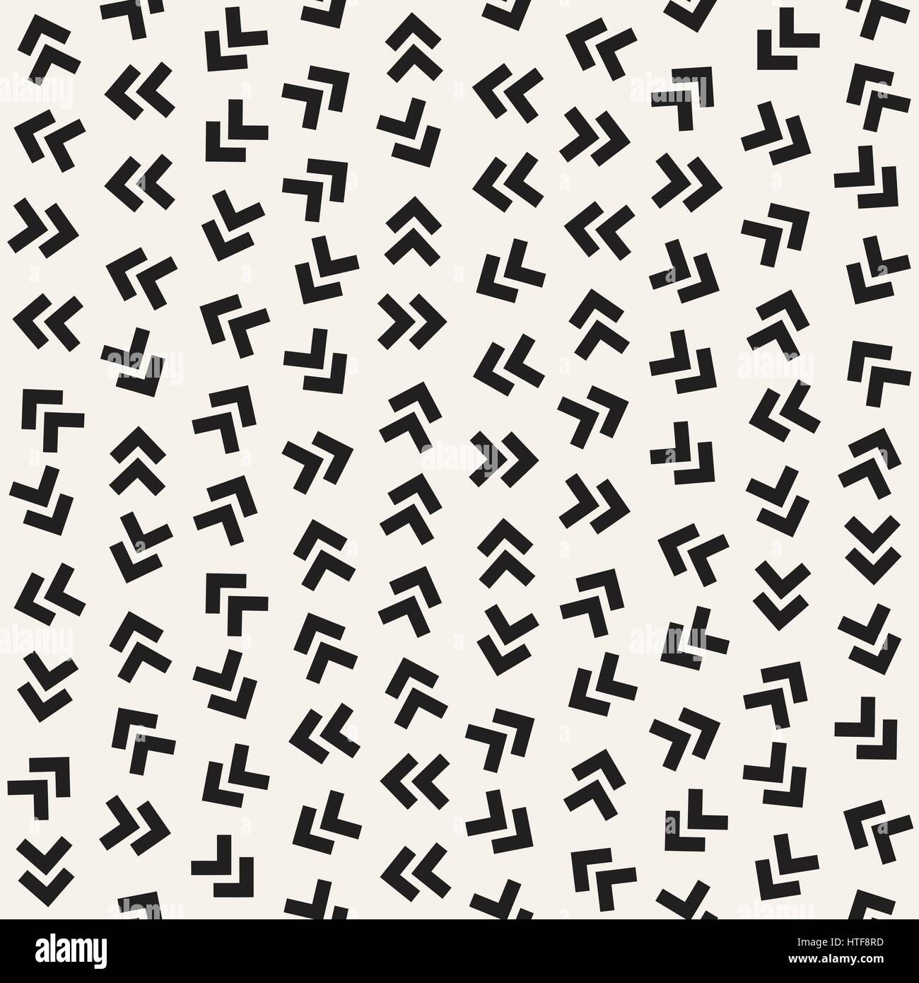 Trendy Texture With Scattered Geometric Shapes. Inspired by Memphis ...