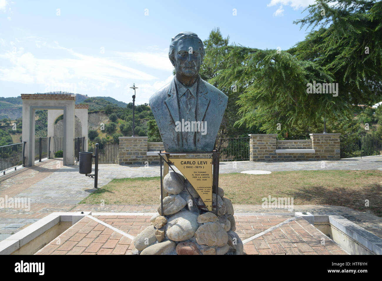 Aliano, Basilicata, Italy. Carlo Levi Statue Stock Photo - Alamy