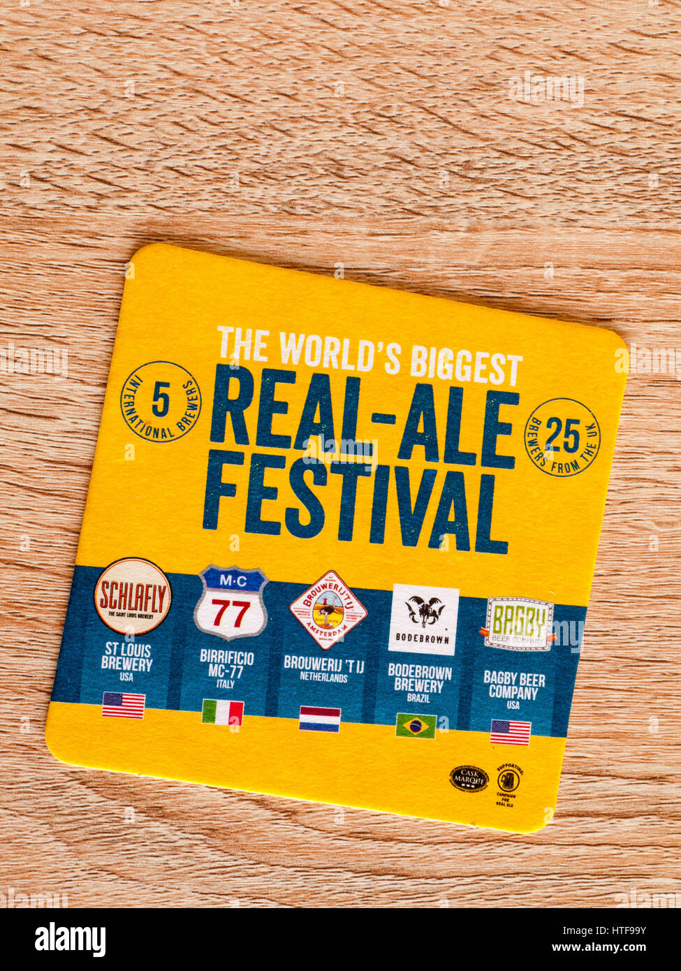 Real ale festival beer mat hi-res stock photography and images - Alamy