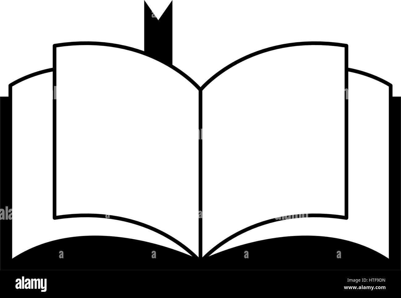 illustrated book icon on white background in vector Stock Vector Image ...