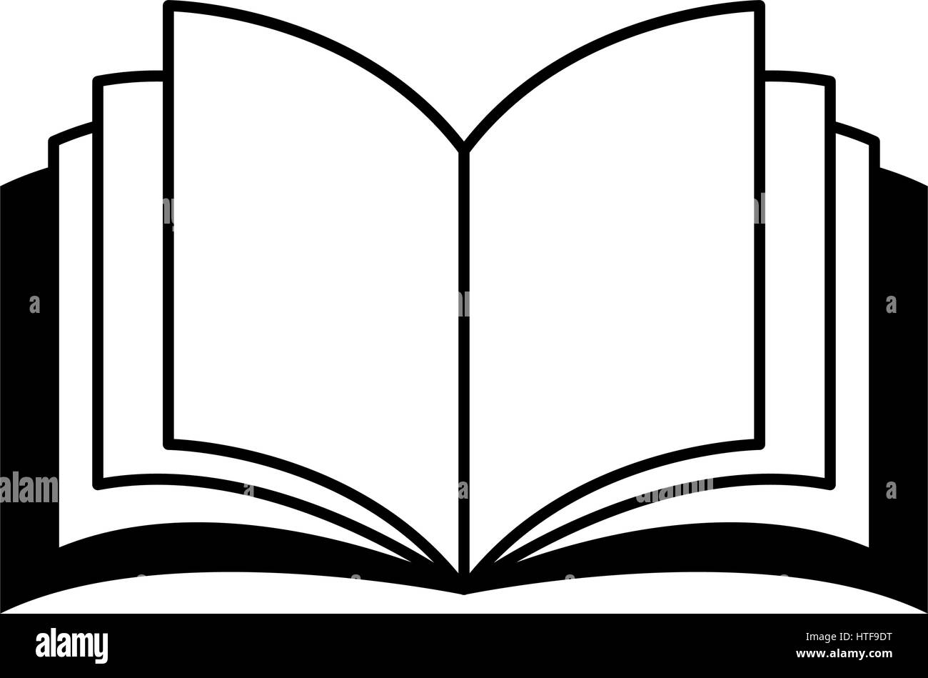 illustrated book icon on white background in vector Stock Vector Image ...