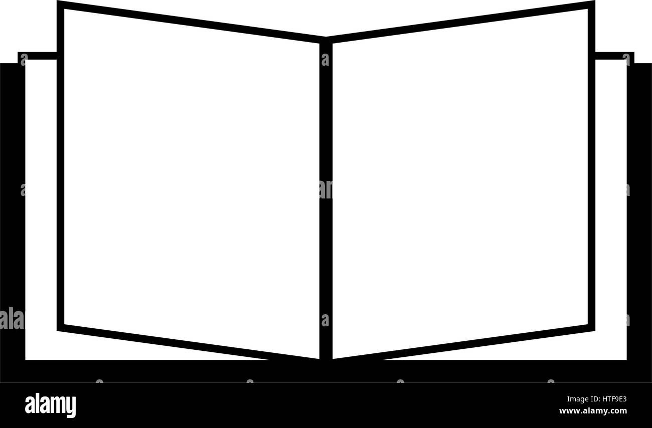 illustrated book icon on white background in vector Stock Vector Image ...