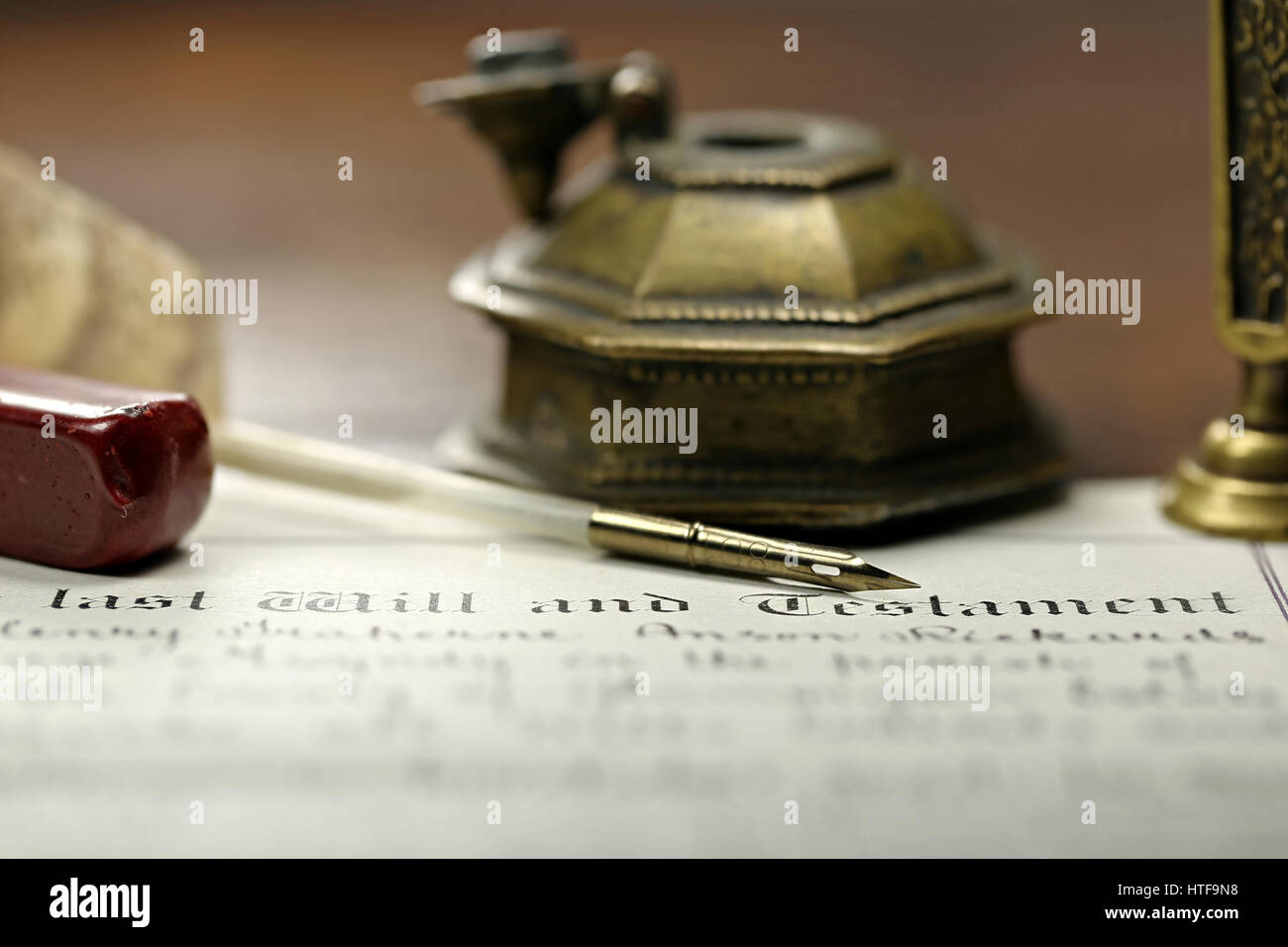 Last will and testament with pen hi-res stock photography and images ...