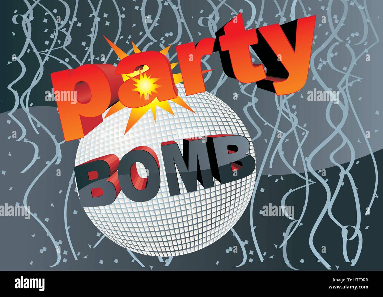 party bomb vector concept Stock Vector Image & Art - Alamy