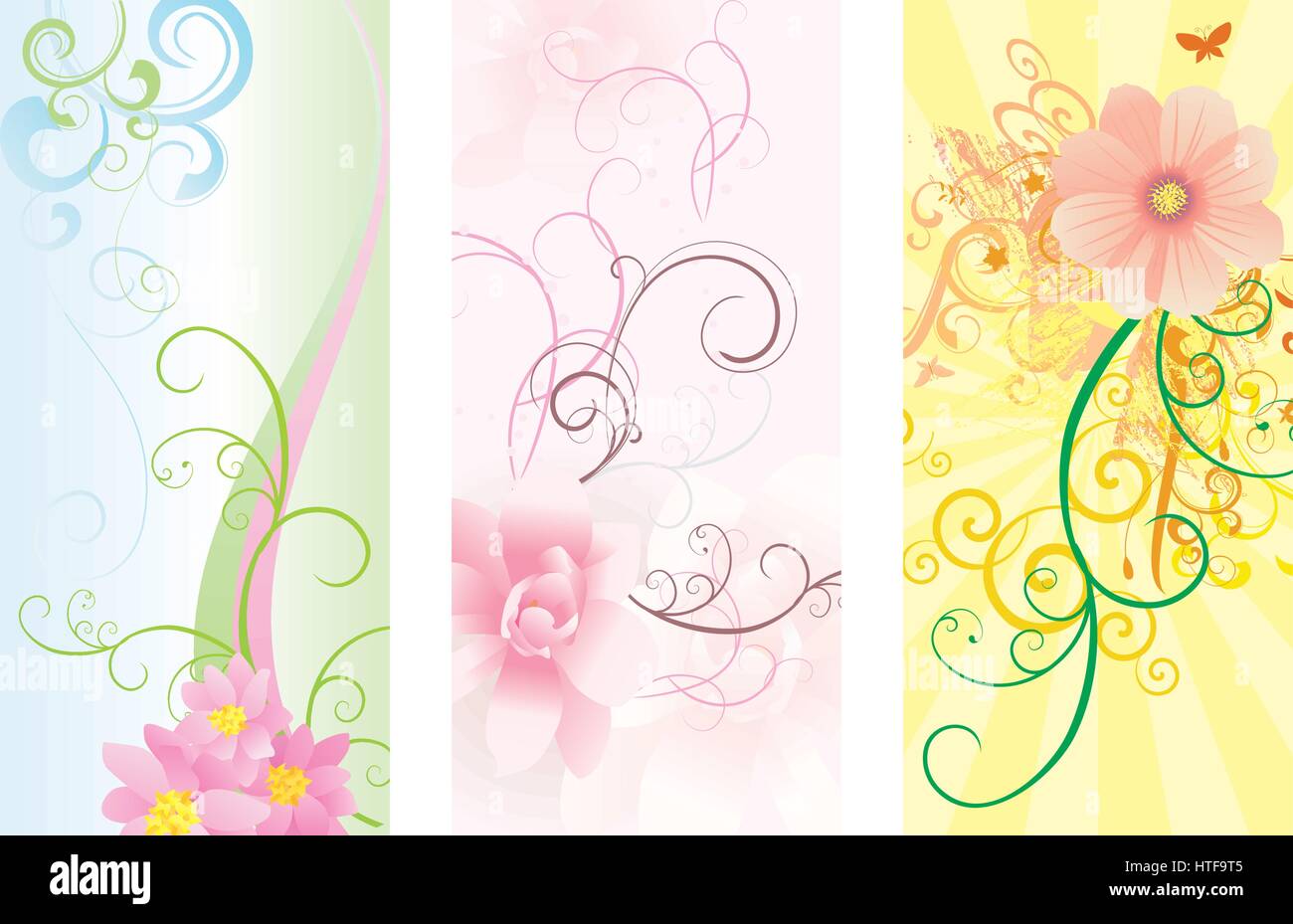 Set of floral banners Stock Vector Image & Art - Alamy