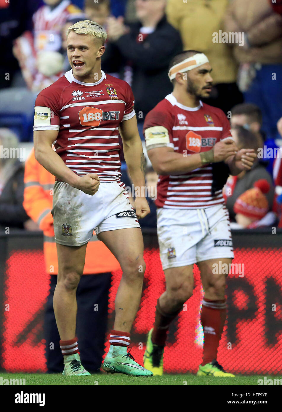 Lewis Tierney, Wigan Warriors Stock Photo - Alamy
