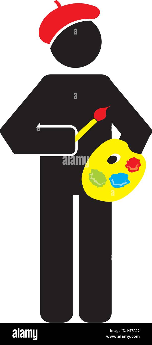 vector simple artist sign Stock Vector Image & Art - Alamy