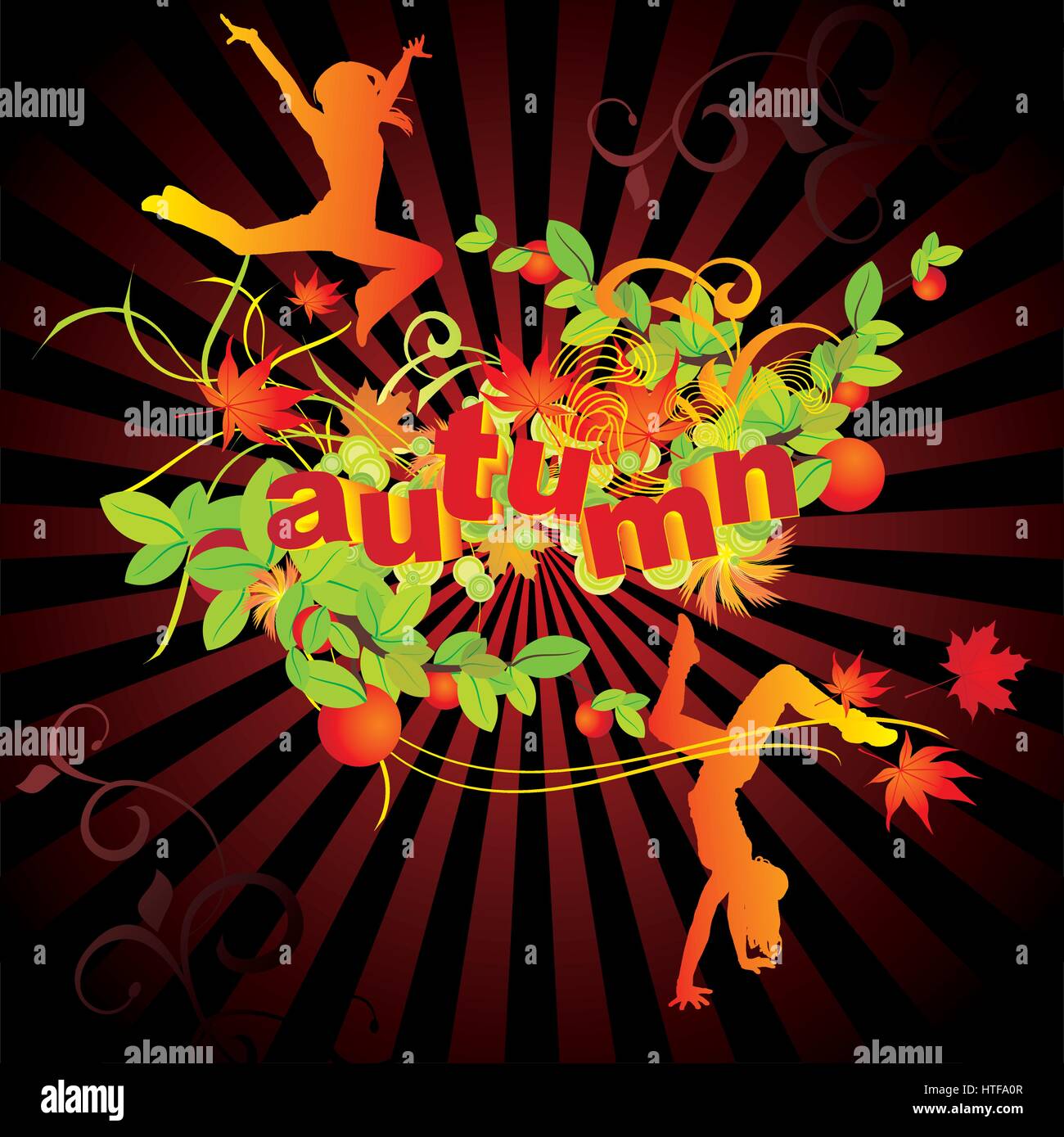 Fall dance Stock Vector Images - Alamy