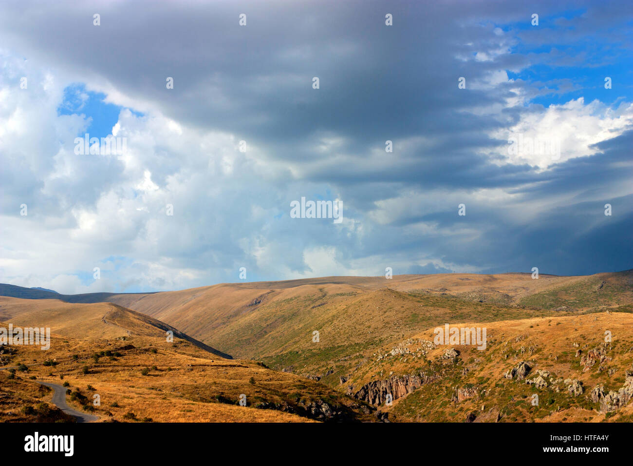 Panorama of beautiful mountains in Armenia,Transcaucasia Stock Photo ...
