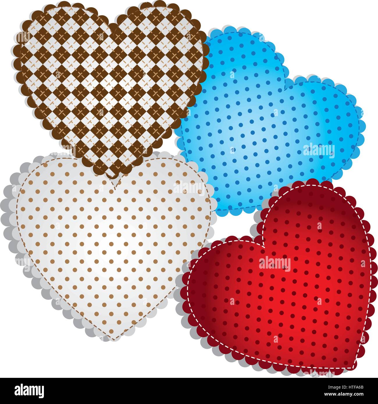 colored figures heart icon Stock Vector Image & Art - Alamy