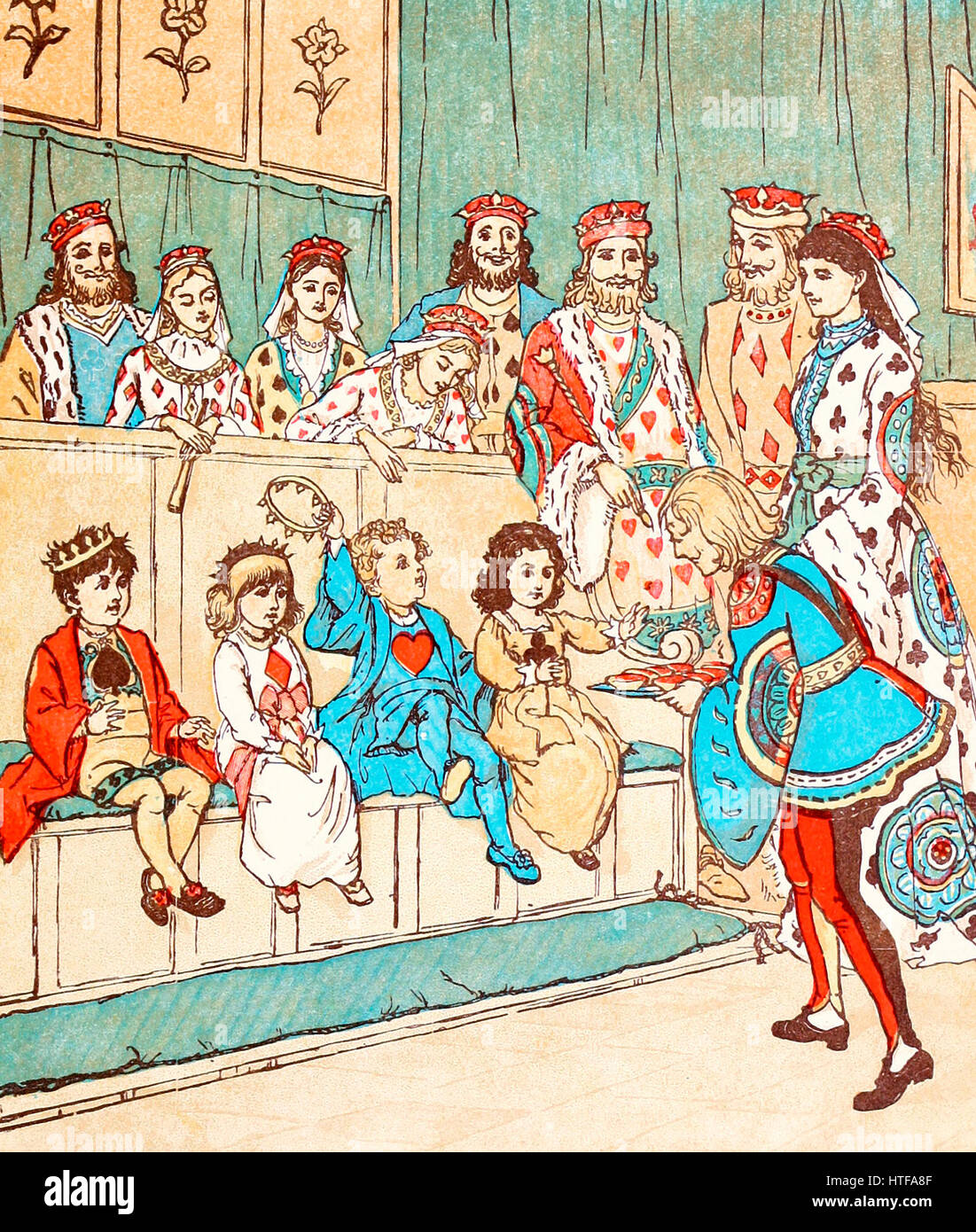 Queen Of Hearts Illustration High Resolution Stock Photography and ...