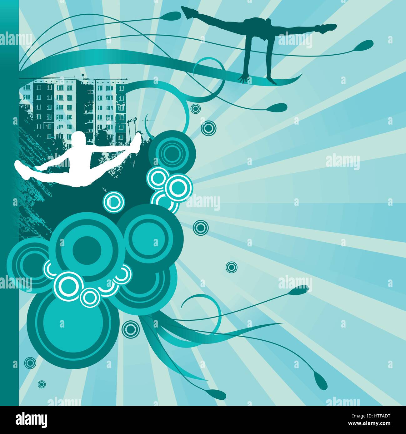 blue city view Stock Vector Image & Art - Alamy