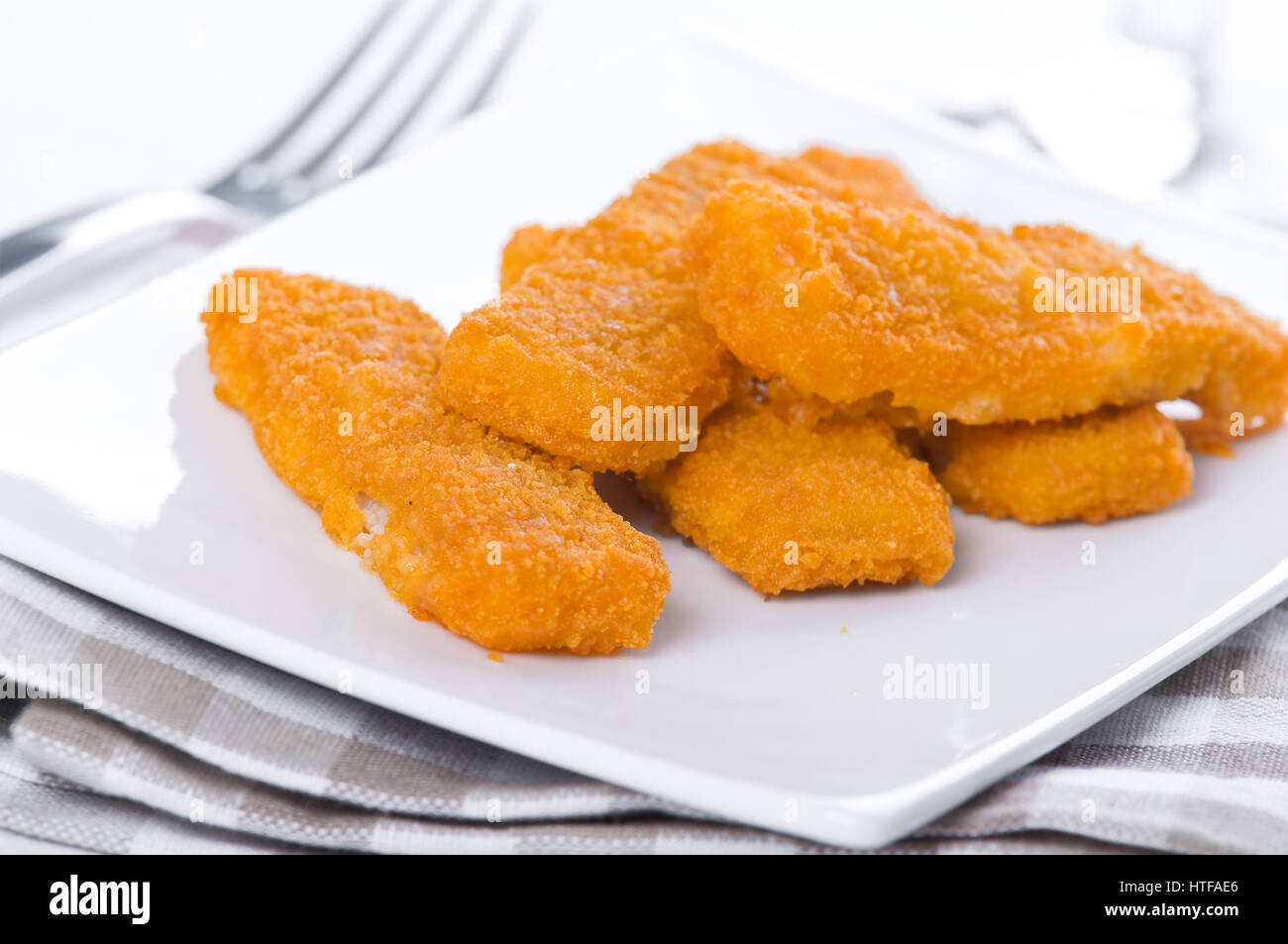 Fried fish sticks Stock Photo - Alamy